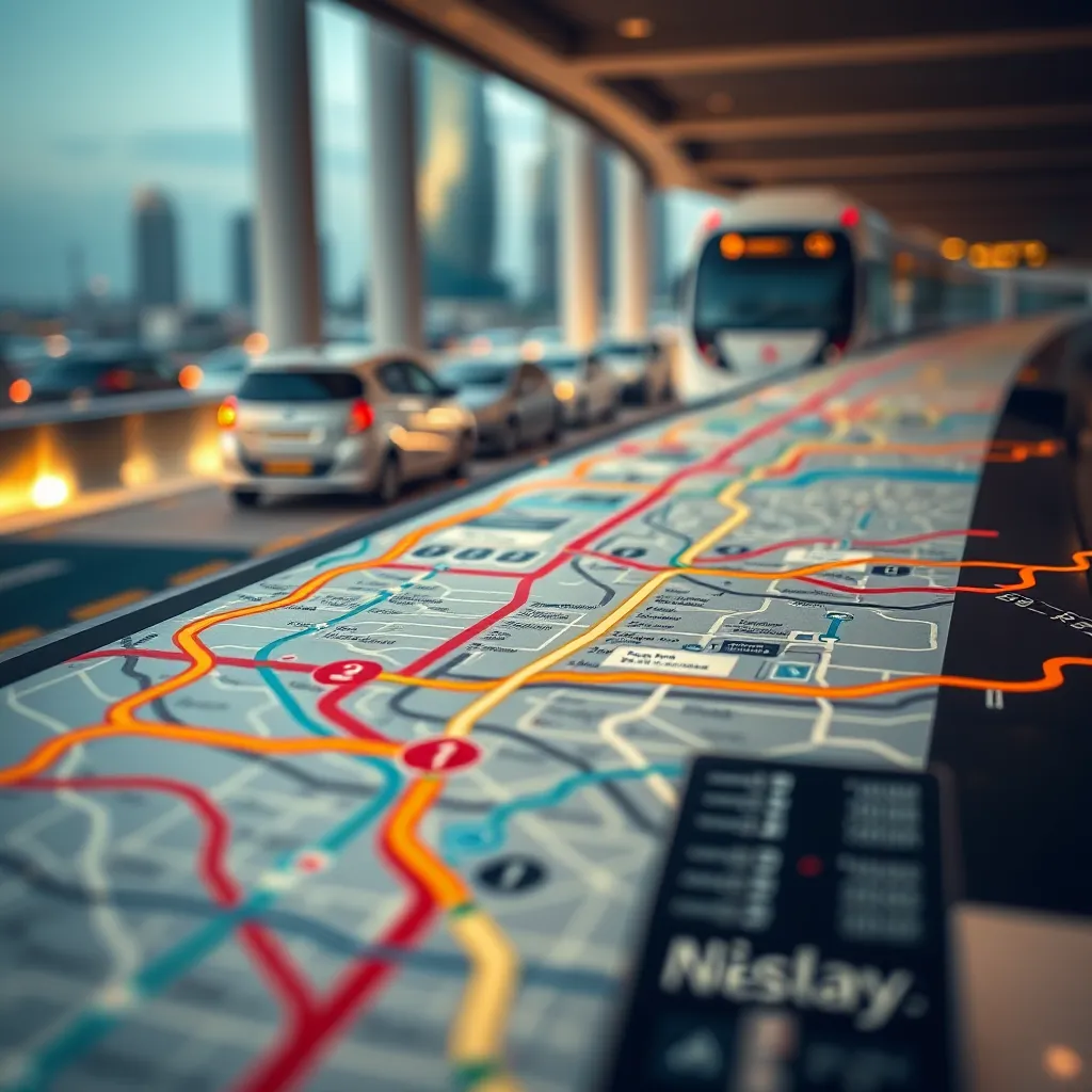Navigating Urban Landscapes with Metro Line Maps